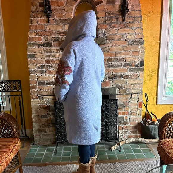 Sundance | Jackets & Coats | Blooming Boucle Embroidered Wool Blend ...